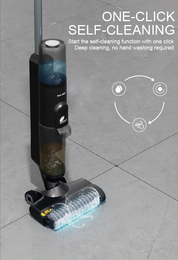 High Power Self-cleaning Vertical Vacuum Cleaner Dry and Wet Available ...
