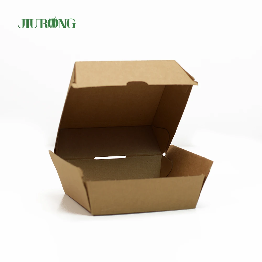 Chinese Fast Food Hamburger Disposable Clamshell Corrugated Packaging ...