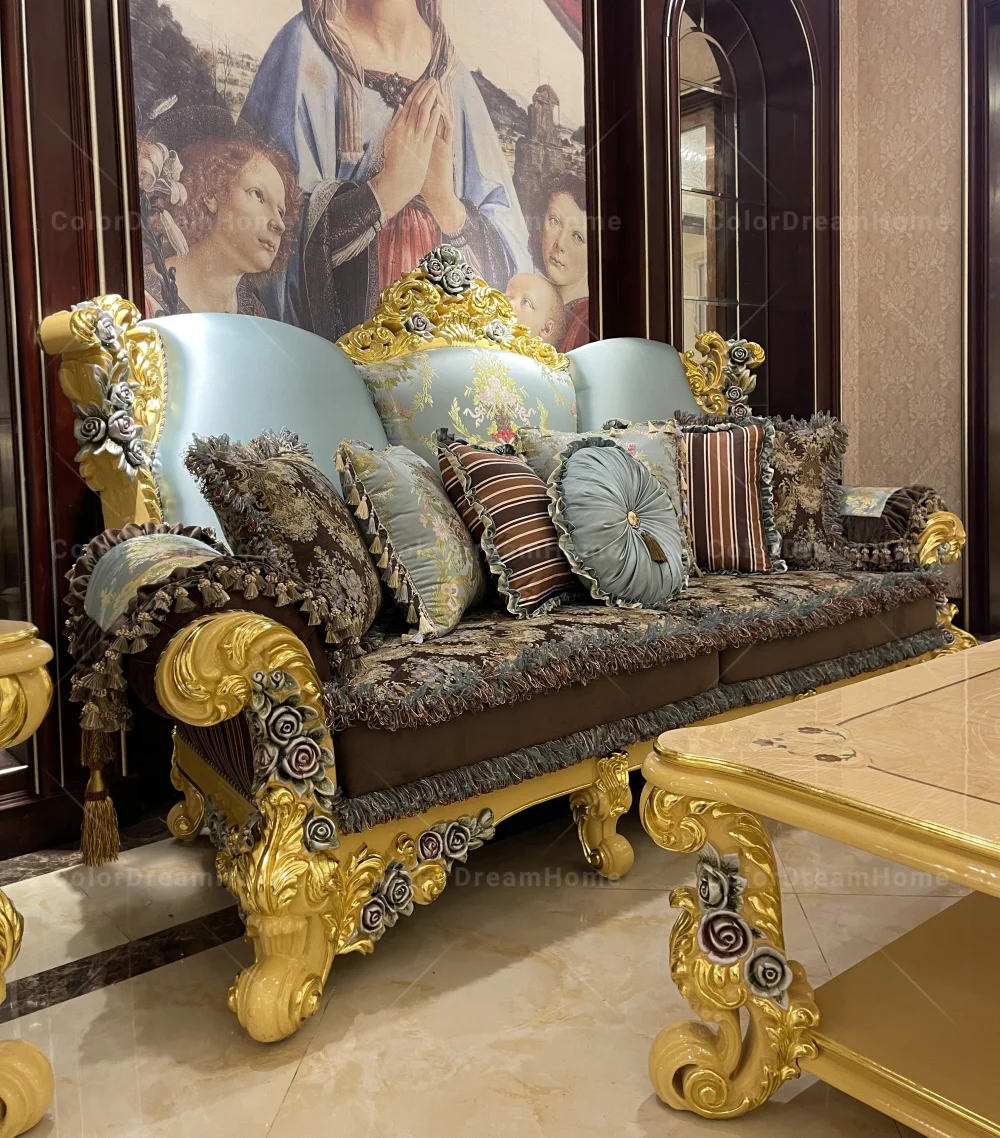 French Royal Furniture Luxury Sofa High Quality Classic Sofa Sala Set ...