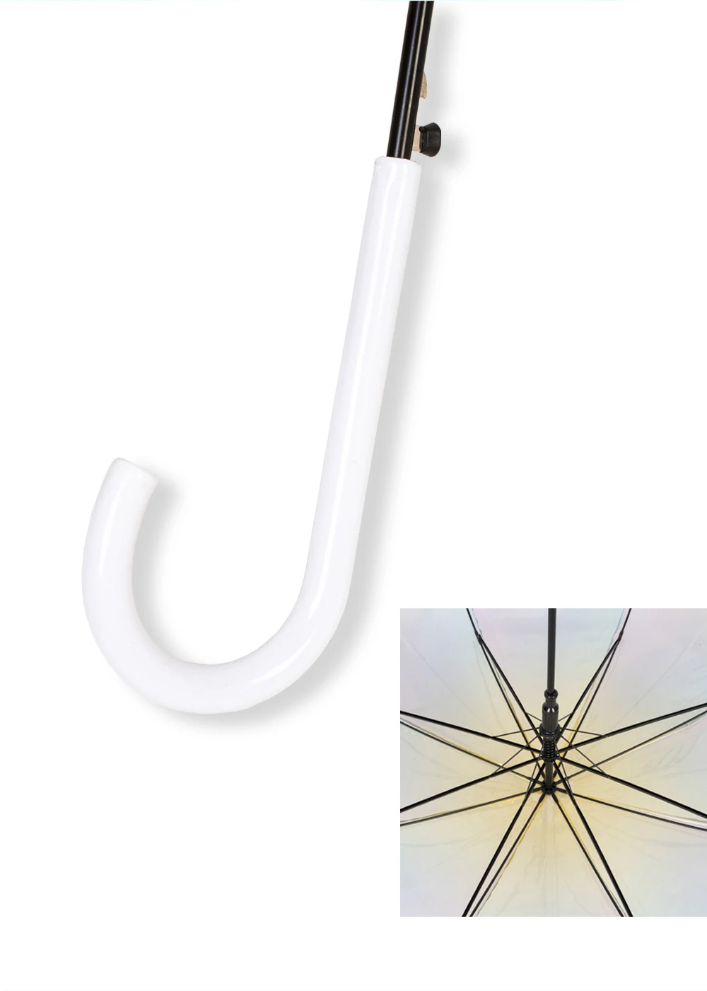 DD2708 Brand PVC Dazzling Umbrellas Rainbow Fashion Rain Sunshade Laser ...