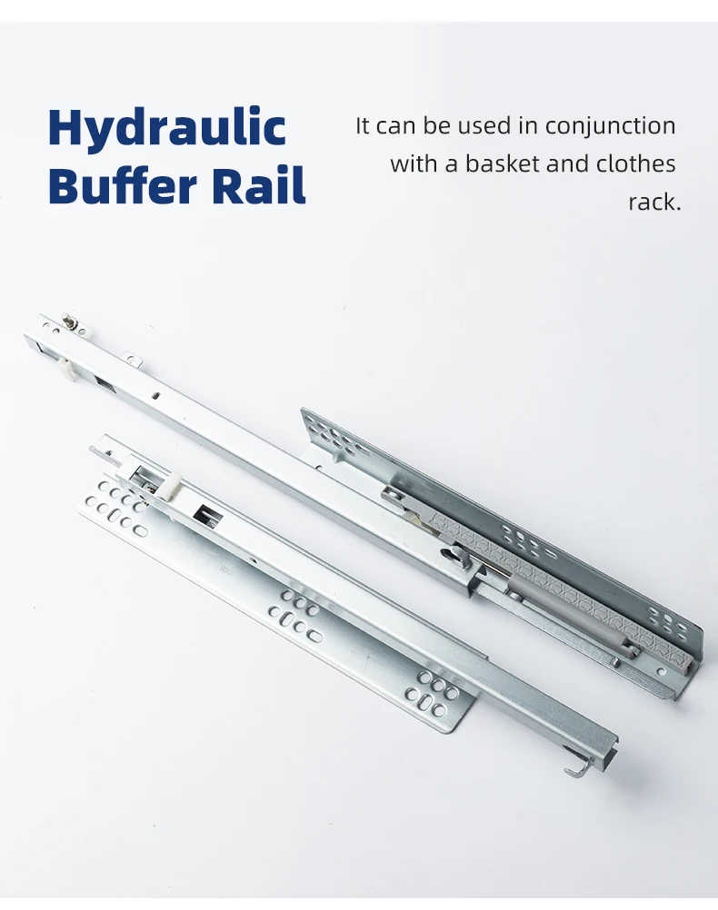 Single Extension Concealed Slides 2 Fold Undermount Drawer Slides Soft ...