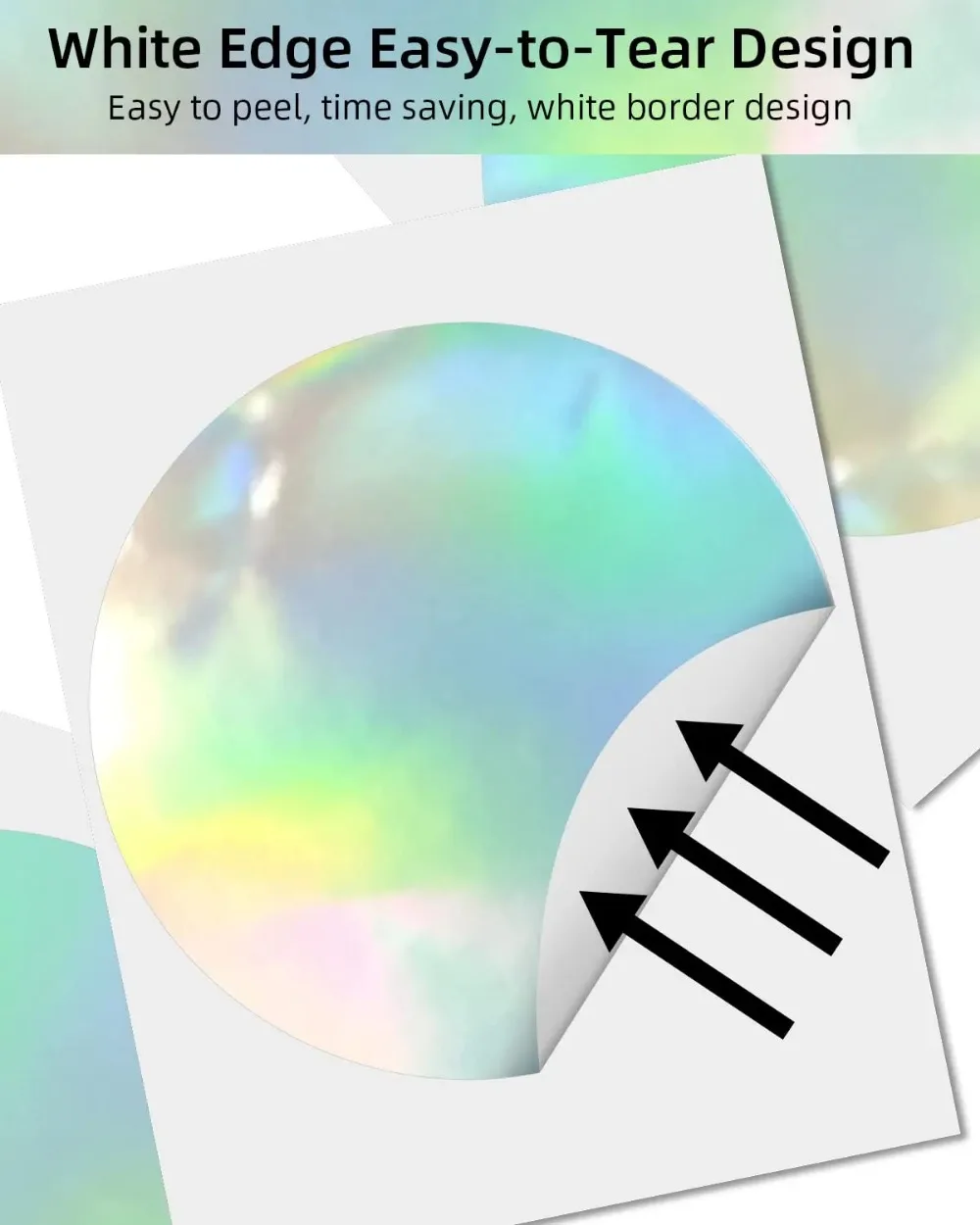 Laser Circle Thermal Sticker Label Self-Adhesive Square Direct Shipping ...