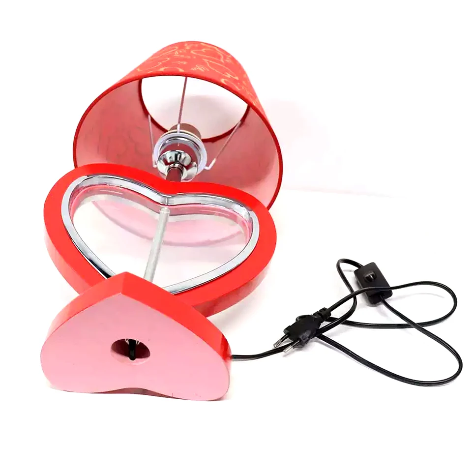Heart Shape Sublimation Blank Lamp Double Side Aluminium Printing ...