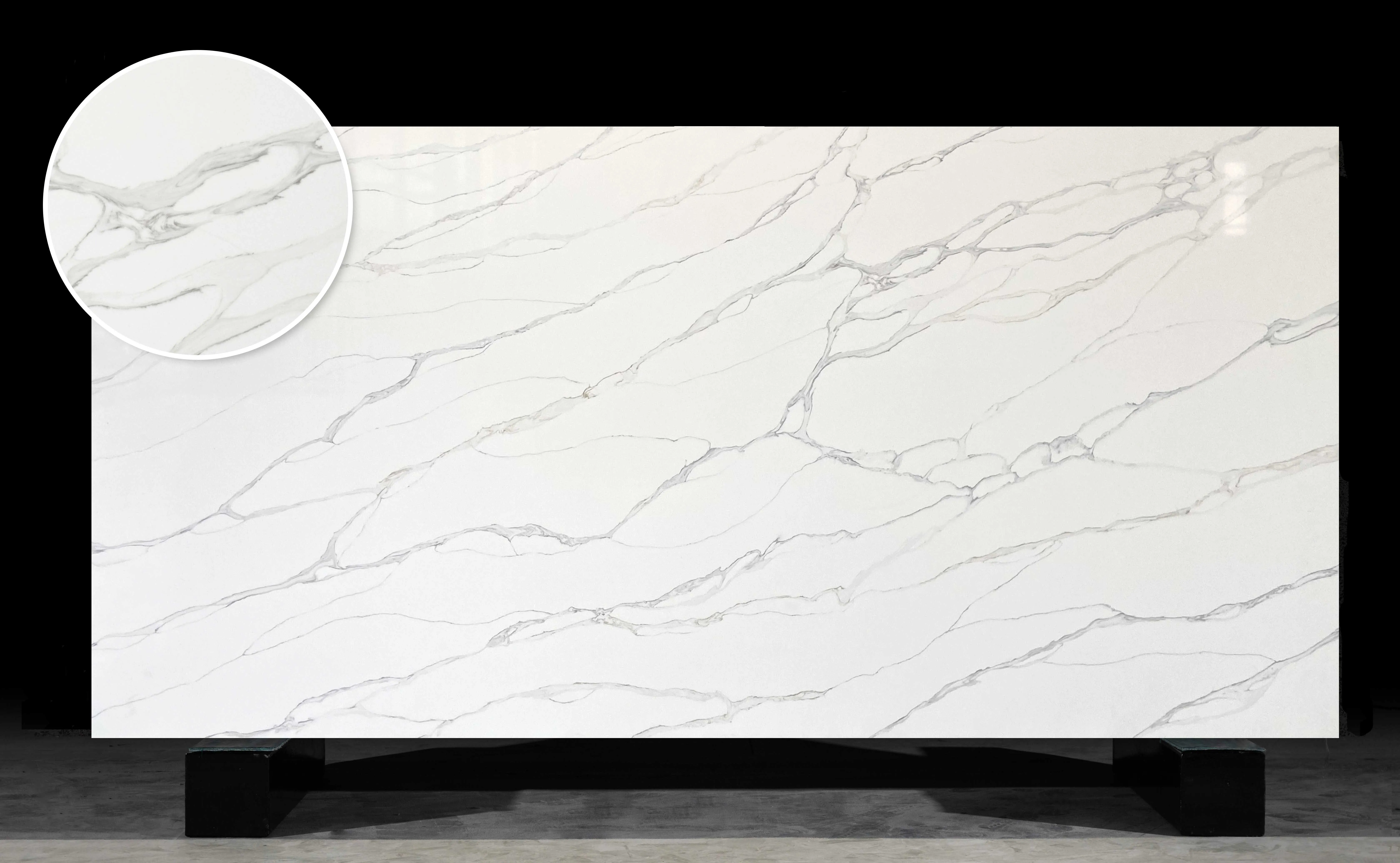 Calacatta Series Quartz Stone Table Top 20mm Thickness Engineered ...