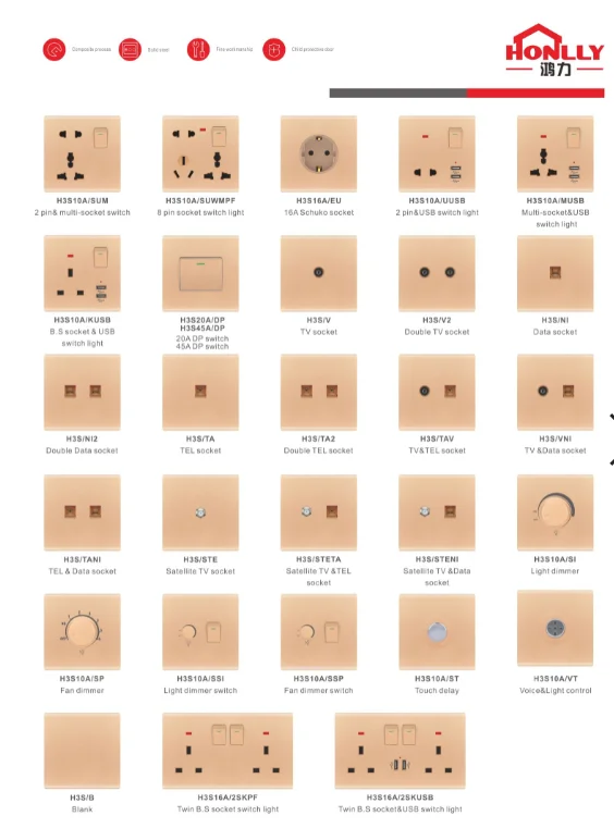 250v 12v Skd Switch And Socket 86 Size Switch And Socket Bangladesh ...