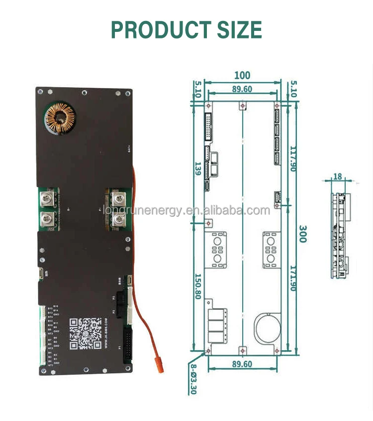Active Balance Inverter Bms Lifepo4 48v Bms 16s 100a 150a 200a Bms With ...
