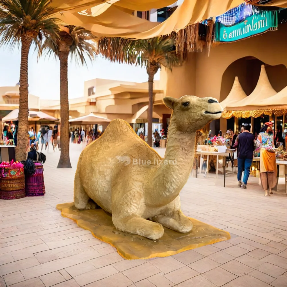 Desert-themed Party Animatronic Model Electric Animated Arab Camel ...