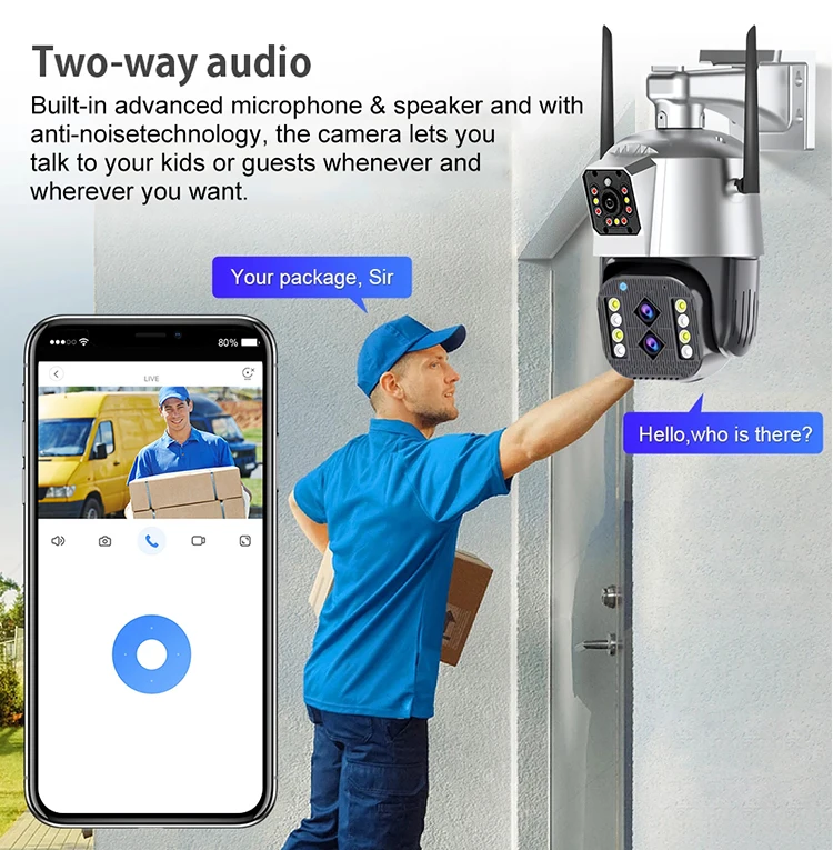 Ipc360home 10x Optical Zoom Surveillance Cctv Wifi Security Camera ...