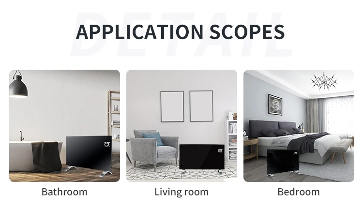 High Quality Remote Controlled Wall Mounted Glass Panel Heater House ...