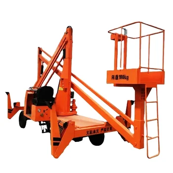 Curved Arm Elevator,Diesel Powered High-altitude Operation Rotating ...