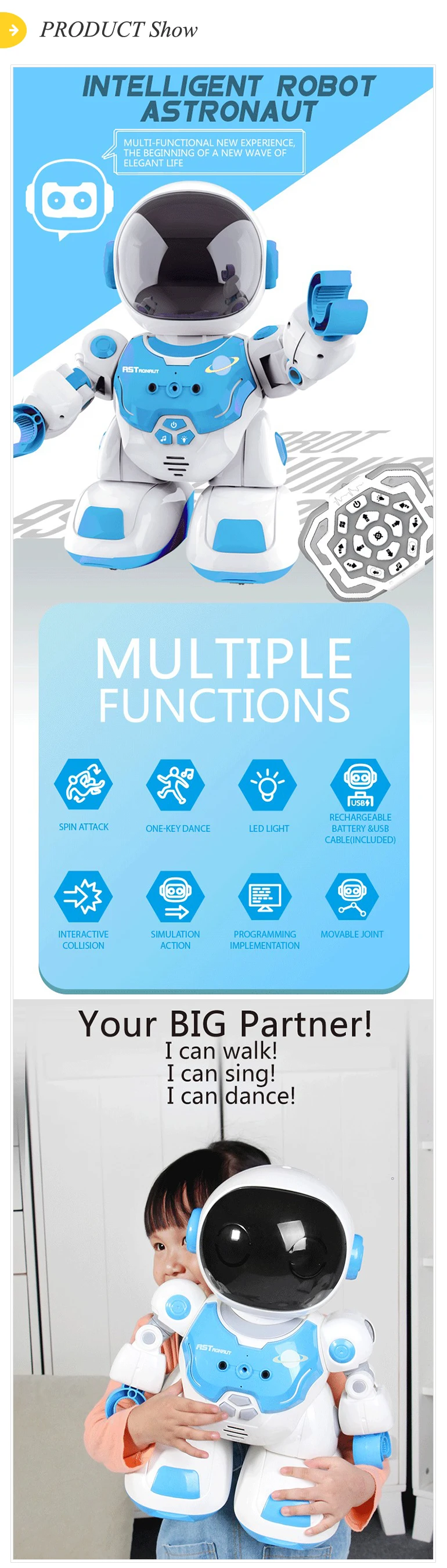 Intelligent Robot - Educational Toy for Children Ages 2-13