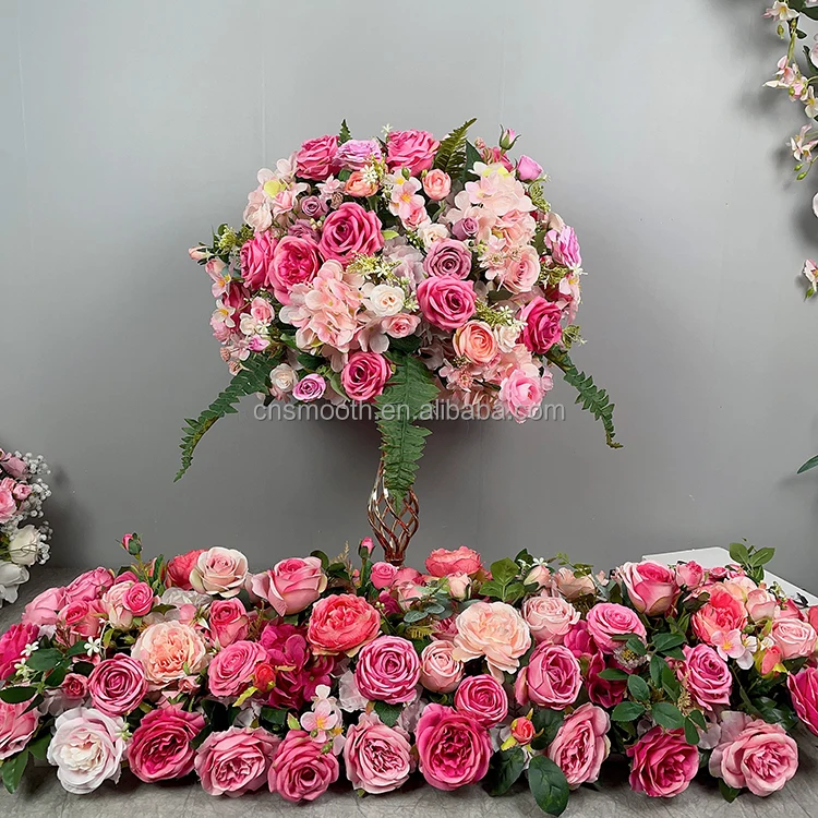 Luxury Wedding 5D Loose and Big 80cm Artificial Flower Ball