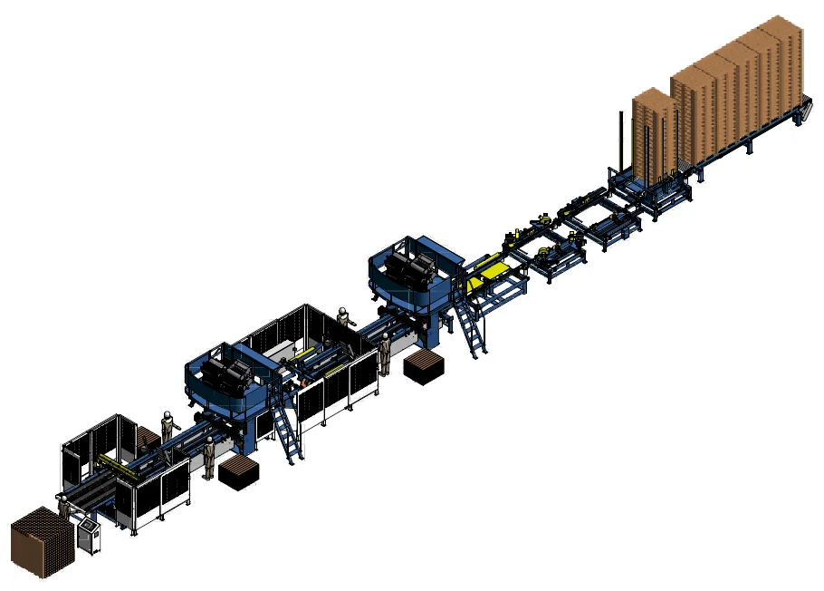 SF1000-2 Automatic Wooden Pallet Production Line for Euro Pallets 4-6 ...