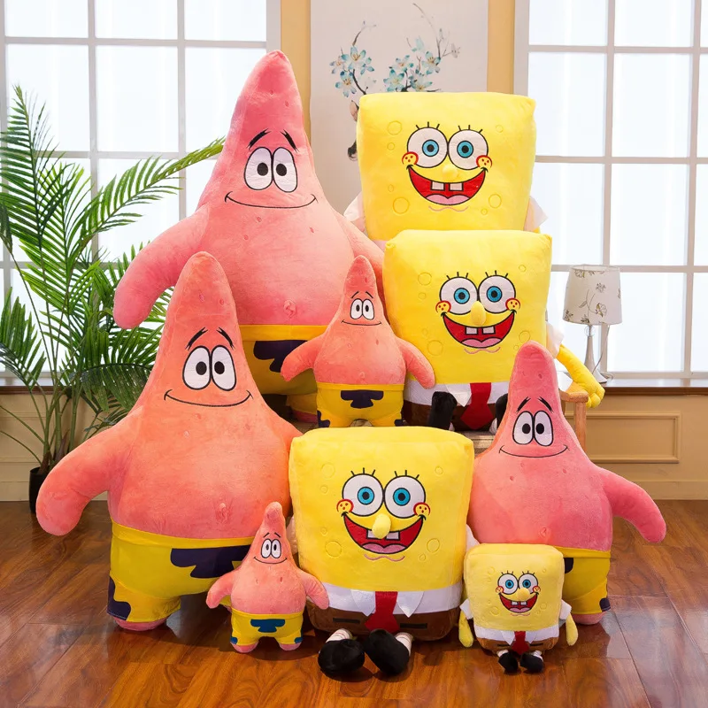 Hl Stuffed Animals Sponges Anime Plush Toys Baby Pillow Bobs Patrick ...