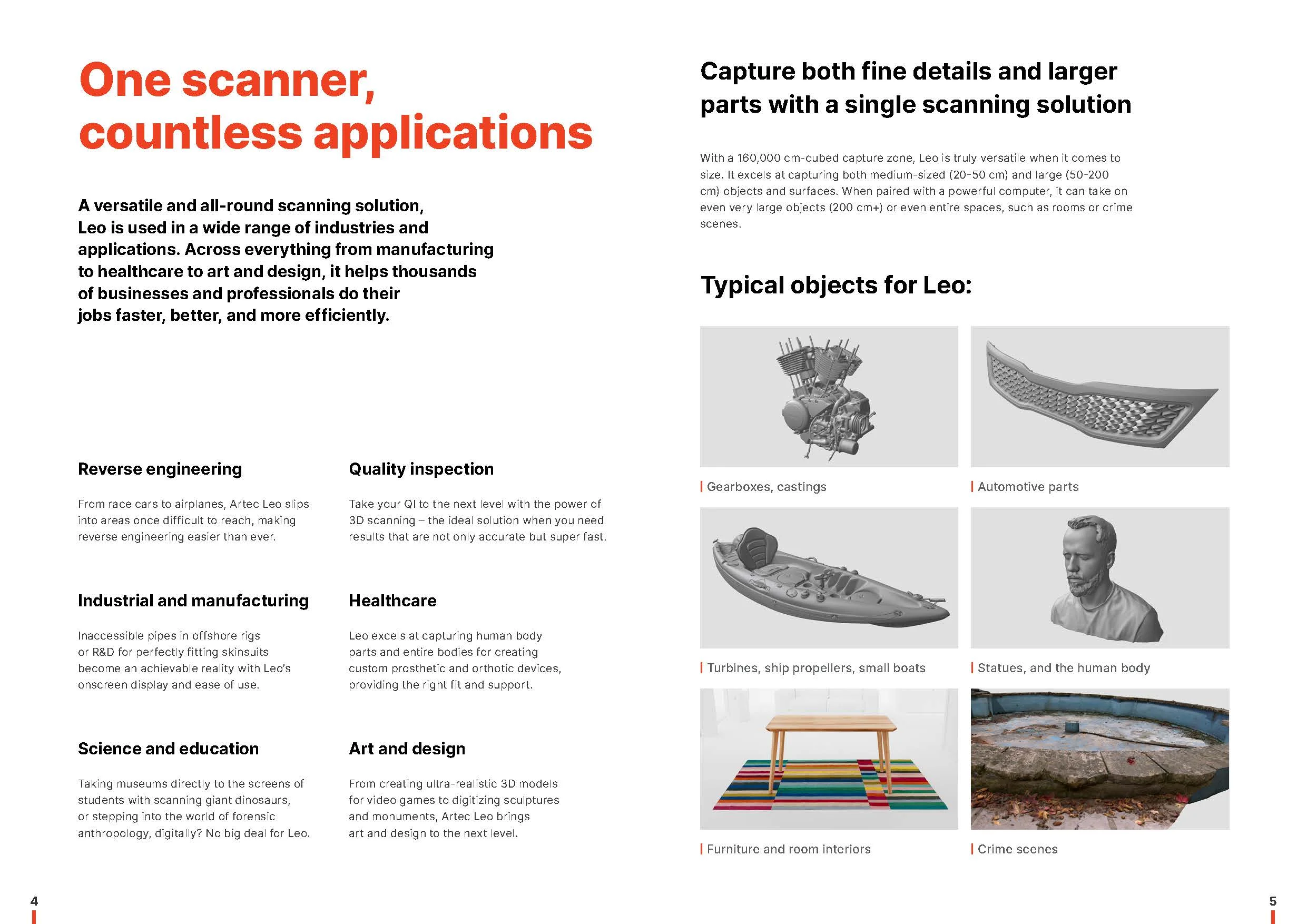 Artec-Leo 3D Laser Scanner Wireless Intelligent Data Capture for Crime ...
