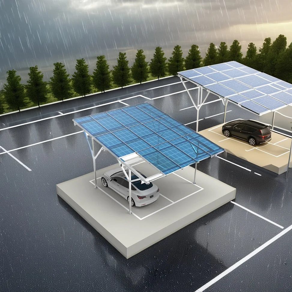 HF carport solar mounting system residential pv carport frame car park ...