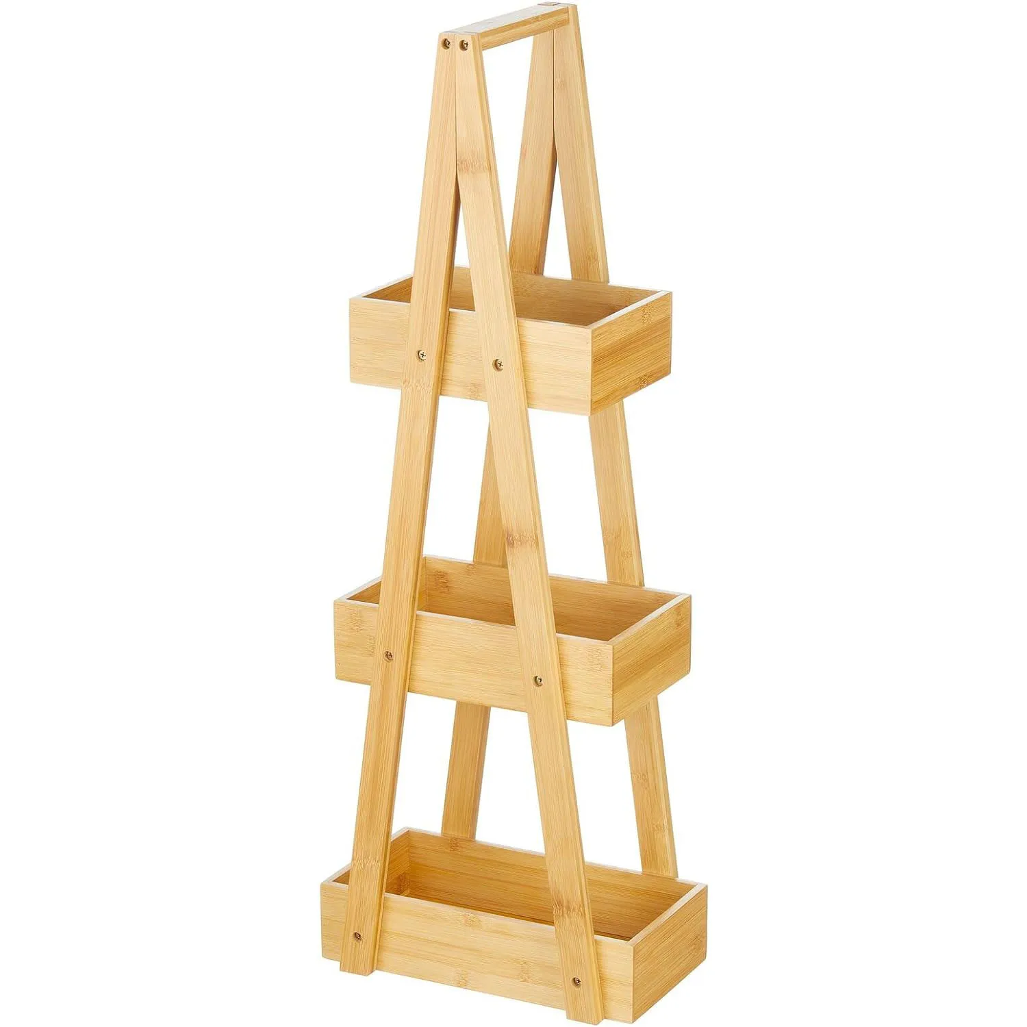 3 Storey Bathroom Storage Rack Room Decoration Rack Bamboo Bathroom ...