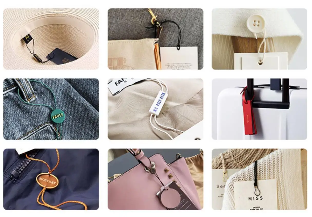 Custom Snap Label Fasteners Embossed Logo Swing Loop Hang Tags Seal ...