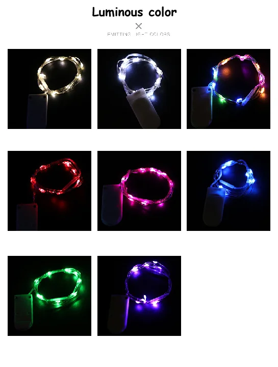 Christmas Button Led Light String Small Lights Indoor Christmas Tree ...