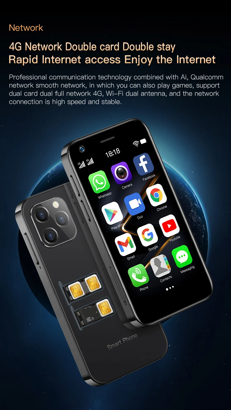 Wholesale 3g 4g Smartphone Android Unlocked 3.0inch Small Mini Size ...