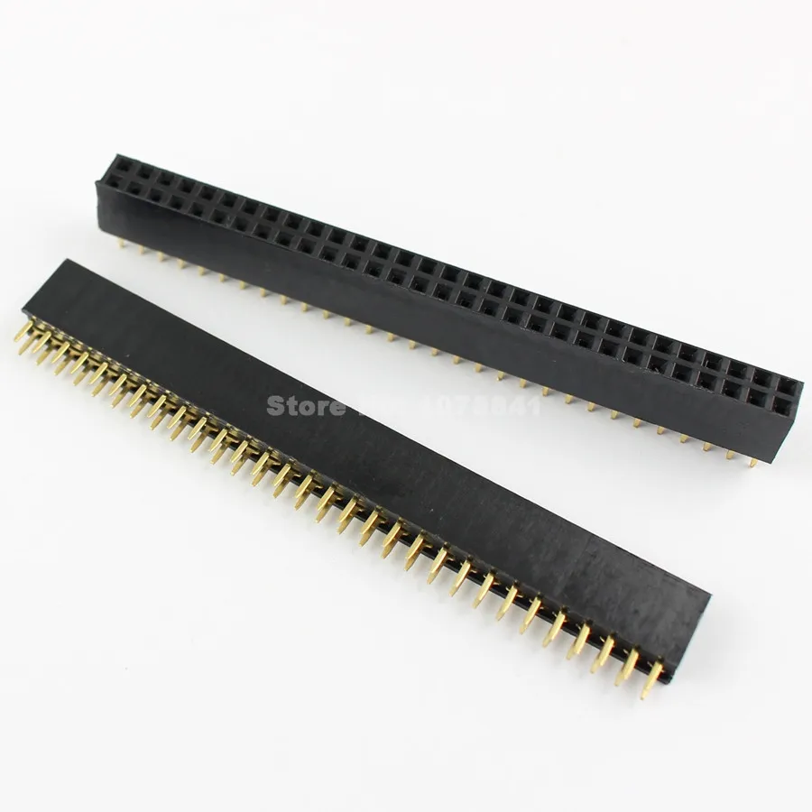 Pitch 2.54mm 2x30 Pin 60 Pin Female Double Row Straight Pin Header Strip - Buy Connectors,Lights ...