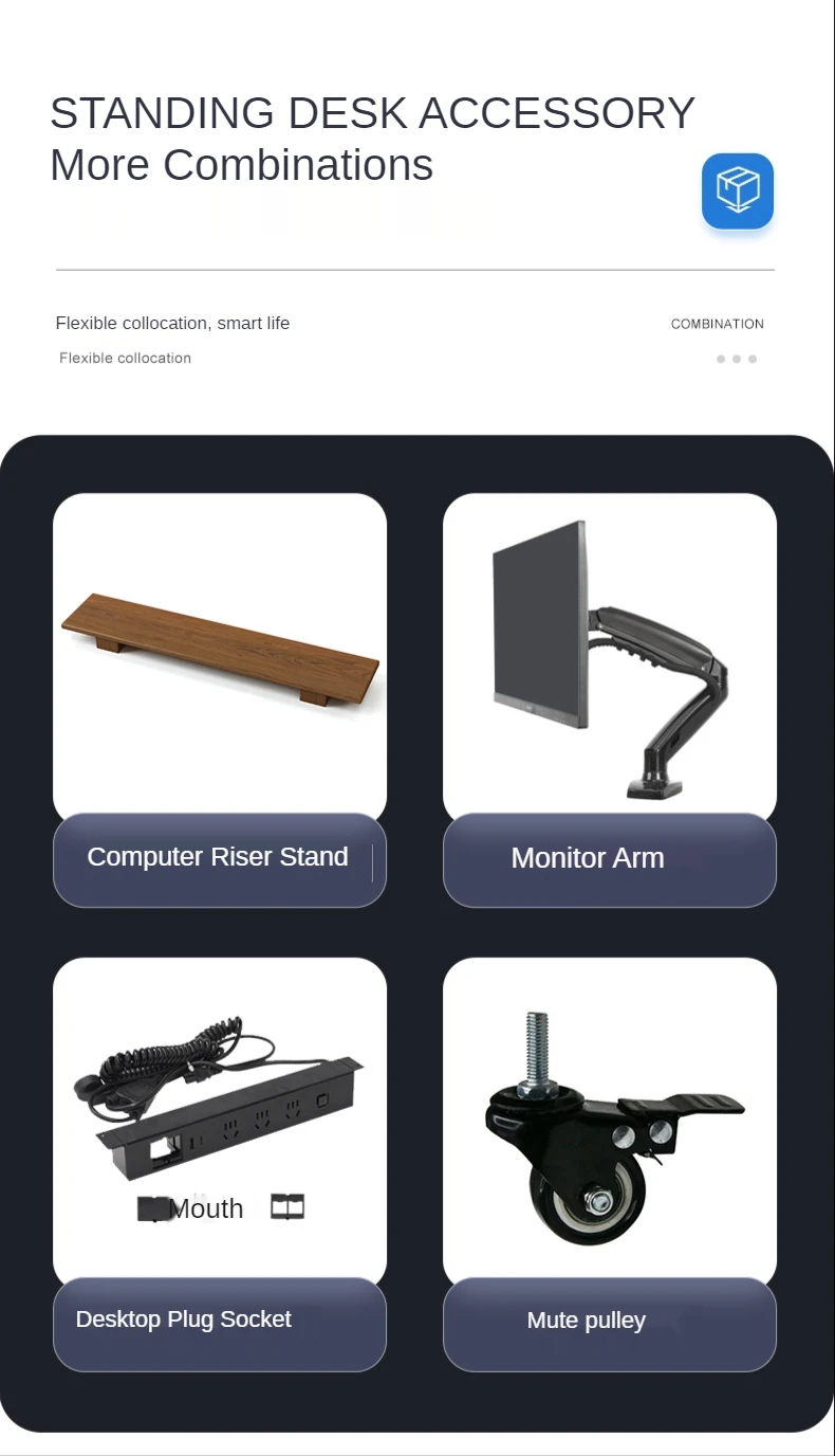 Office Lifting Desk Motorized Raisable Wooden A-shape Designer Sit To ...