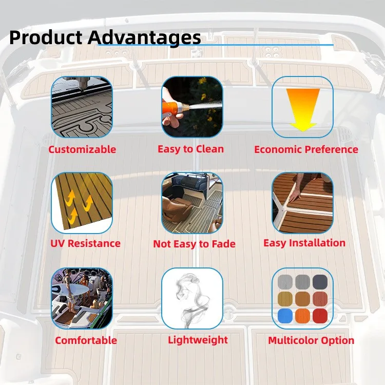 Wholesale/customized Red Rubber Boat Anti-slip Mat Kayak Eva Inflatable ...