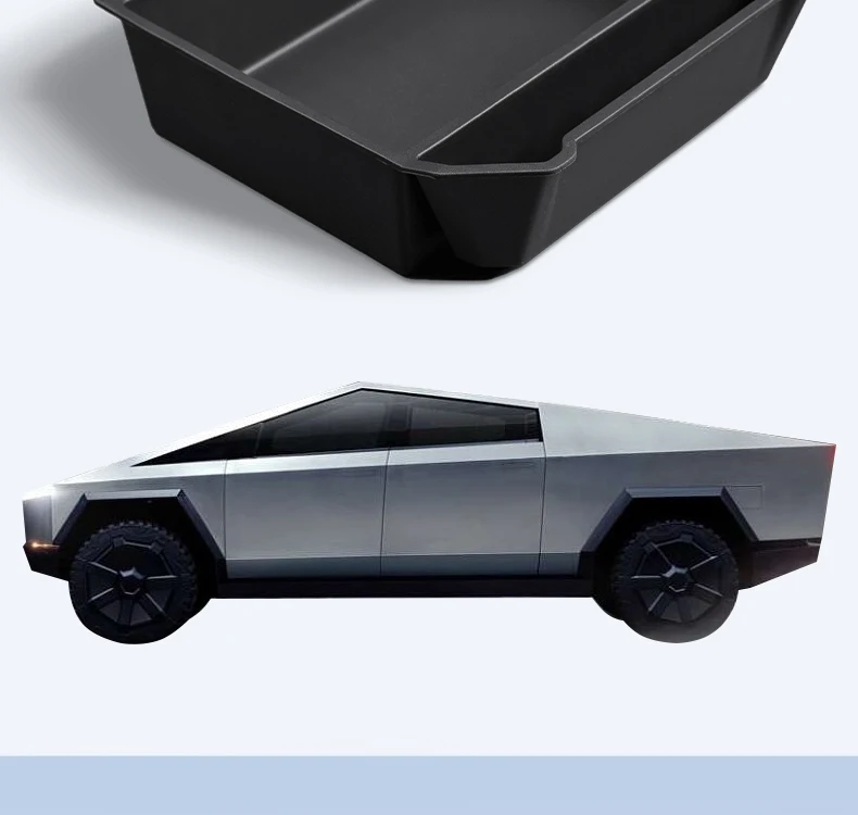 Latest 2023 Tesla Cybertruck Car Central Control Storage Box Drawer ...