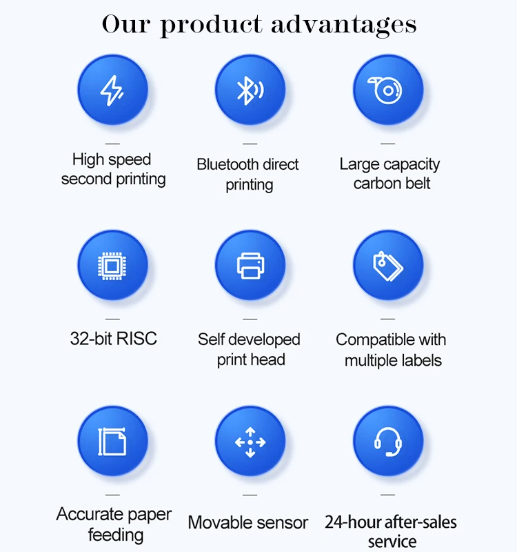 Custom logo Color Roll Label Printer Address Label Printer Usb Shipping ...