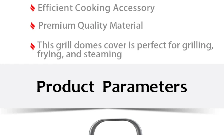 16cm Custom Logo Burger Bell - Durable SS 304 Steel Grill Dome
