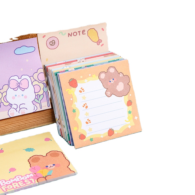 Paper Block Note Cube Memo Creative Diy Cartoon Page School Diary ...