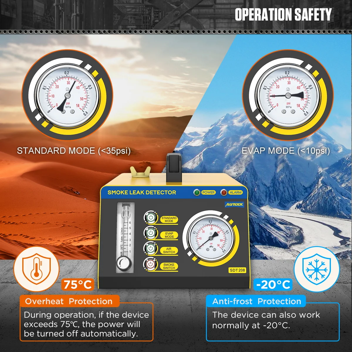 Autool Smoke Leak Detector - Efficient Evap Diagnostics