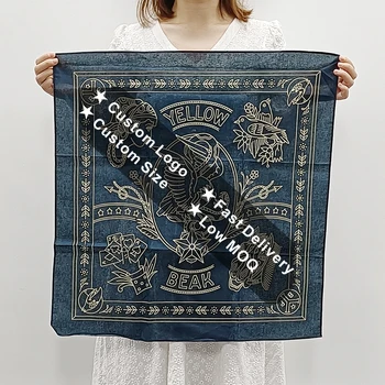 Custom Logo Cotton Bandana Square