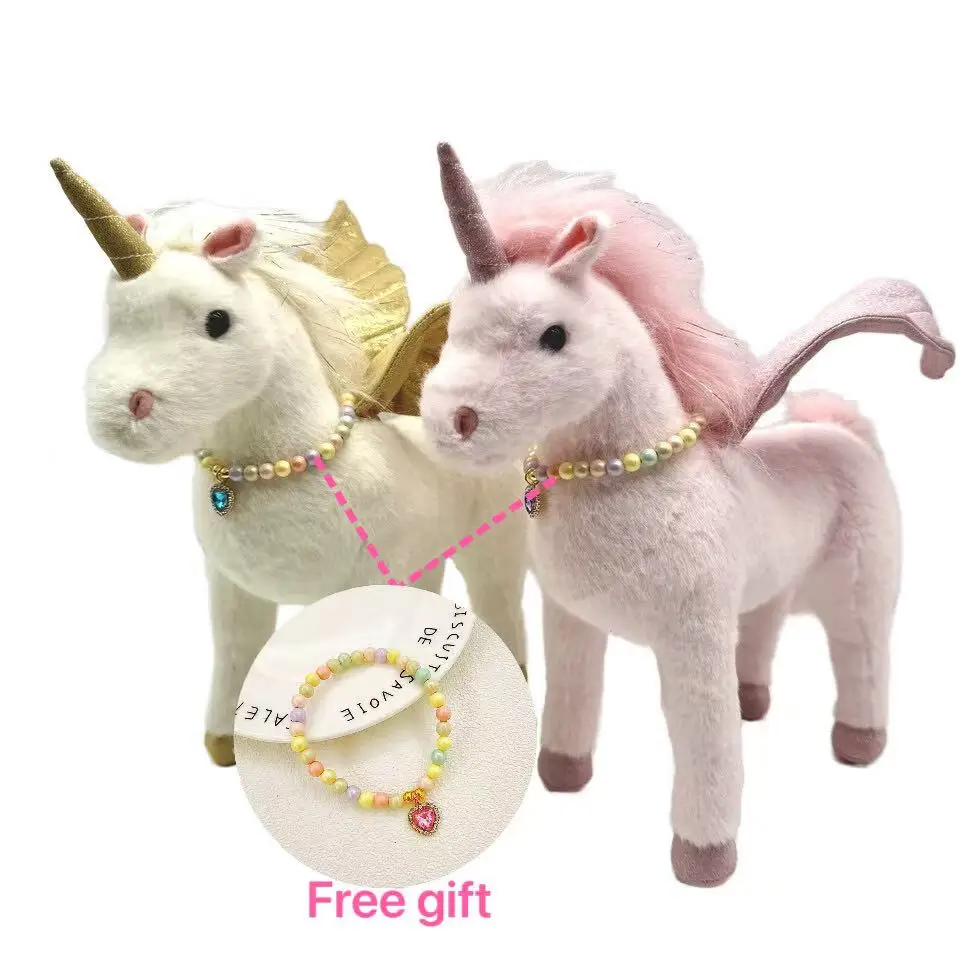New Design Lifelike Shining Flying Wings Unicorn Toy Realistic PP ...