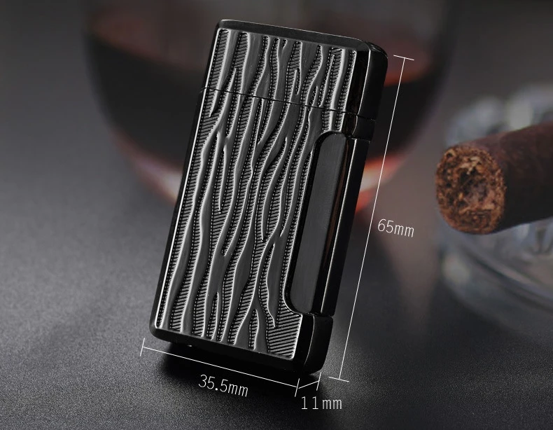 Ky 2024 New Turbo Torch Lighter Cmpact Butane Cigar Windproof Metal ...