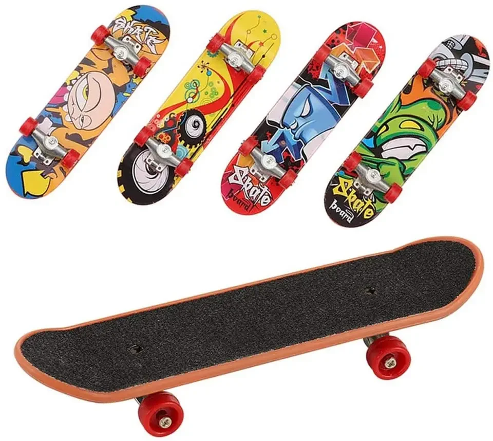 Maple Wood Alloy Truck Mini Skate Stress Relief Maple Wood Finger ...