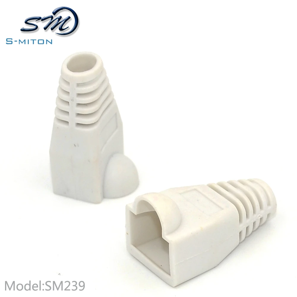 Network Rj45 Connector Boot Pvc Rj 45 Plug Cover 5.5mm 6.5mm Od Plug ...