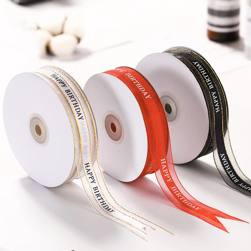 Custom Printed Logo Satin Ribbon RIBBONS 100% Cotton Size Logo Printed ...