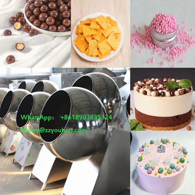 Small Almond Chocolate Coating Machine Mini Candy Panning Powder Panner ...