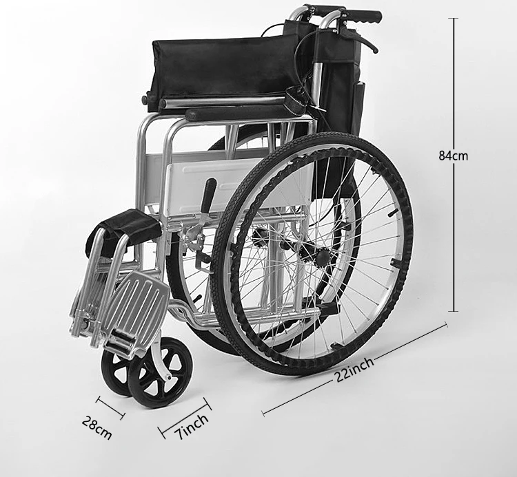Affordable Foldable Lightweight Manual Wheelchair for Handicap Patients ...