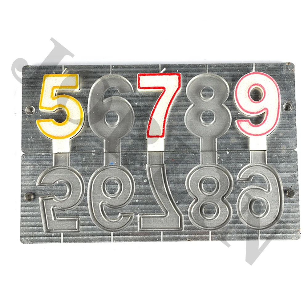 Factory Metal Aluminum Number Customize Aluminum Big Size Candle Molds ...