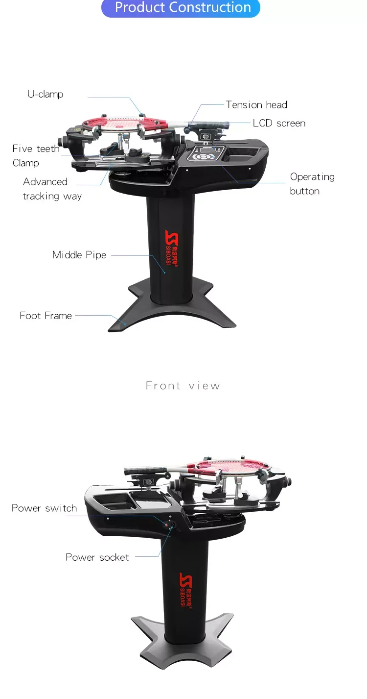 Computer Stringing Machine for Badminton and Tennis Rackets