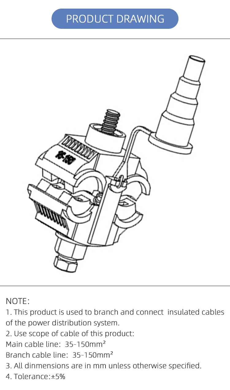 Jbc-2 Insulated Cable Clamp For Abc Cable Connections - Oem | Wholesale