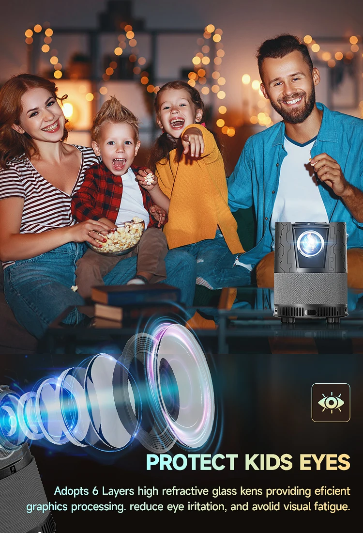 OEM/ODM 1080P Mini WIFI Smart LED Projectors Android Mobile Home ...