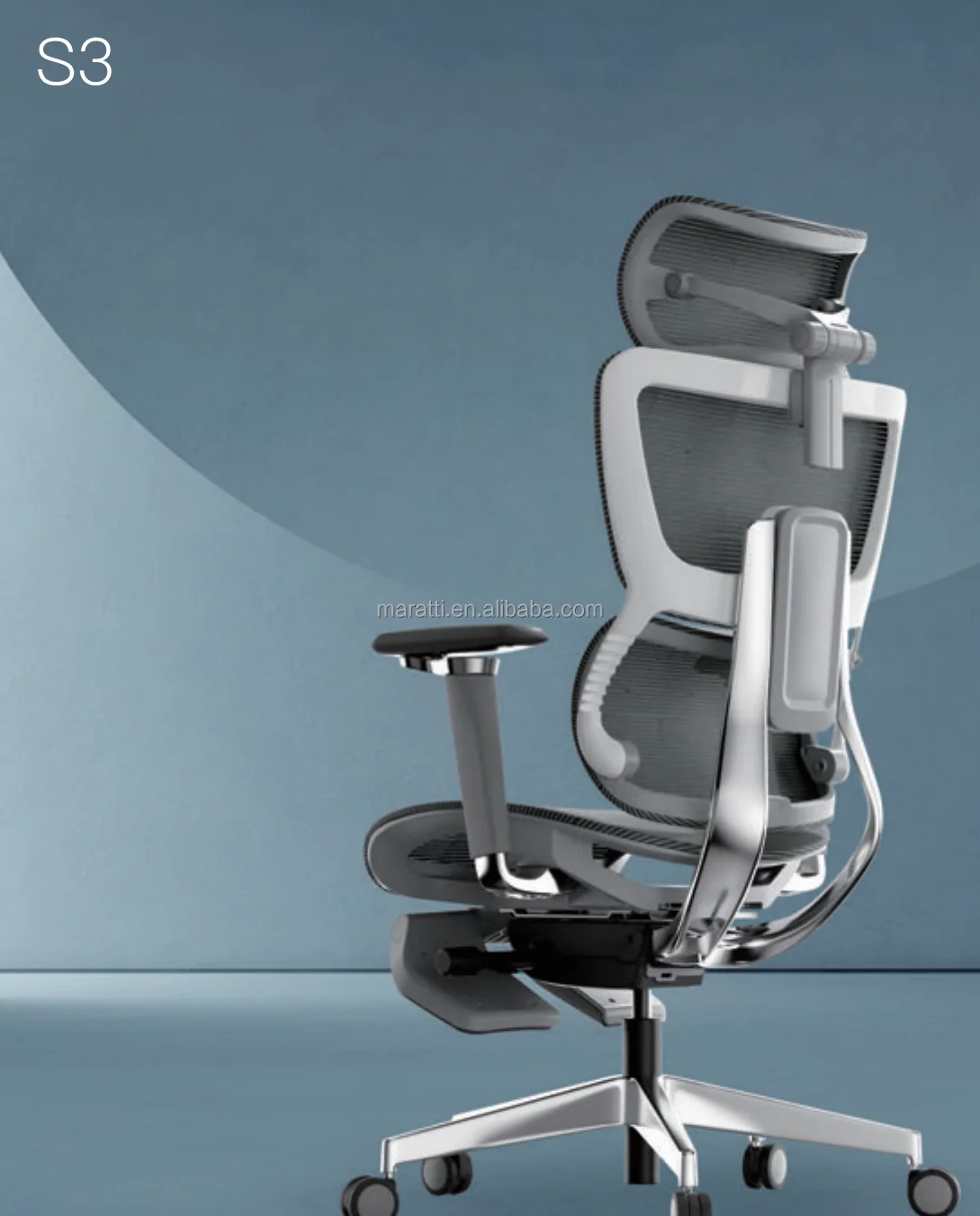 All Mesh Office Chair Design Ergonometric Design High Back Ergonom ...