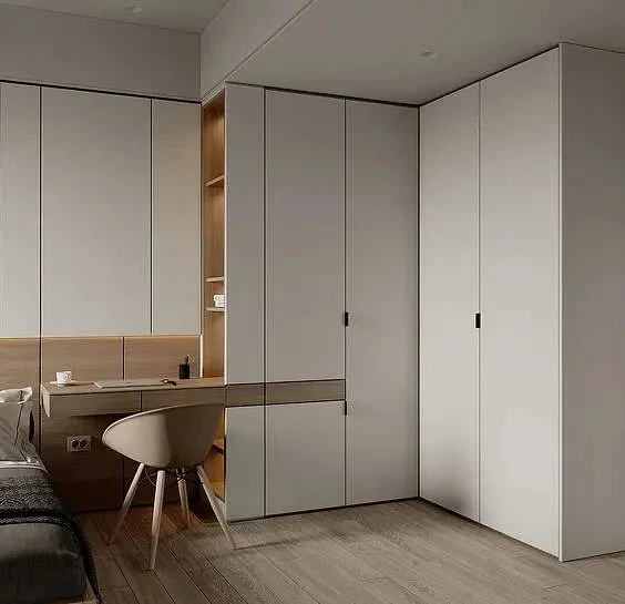 Mdf Moulding Walk-in Wardrobe Design Modern Bedroom Glass Door Walk in ...