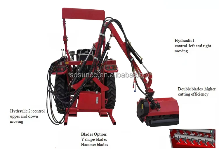 Doosan 50HP Multifunctional Rear Engine Tractor Boom Mower, OEM