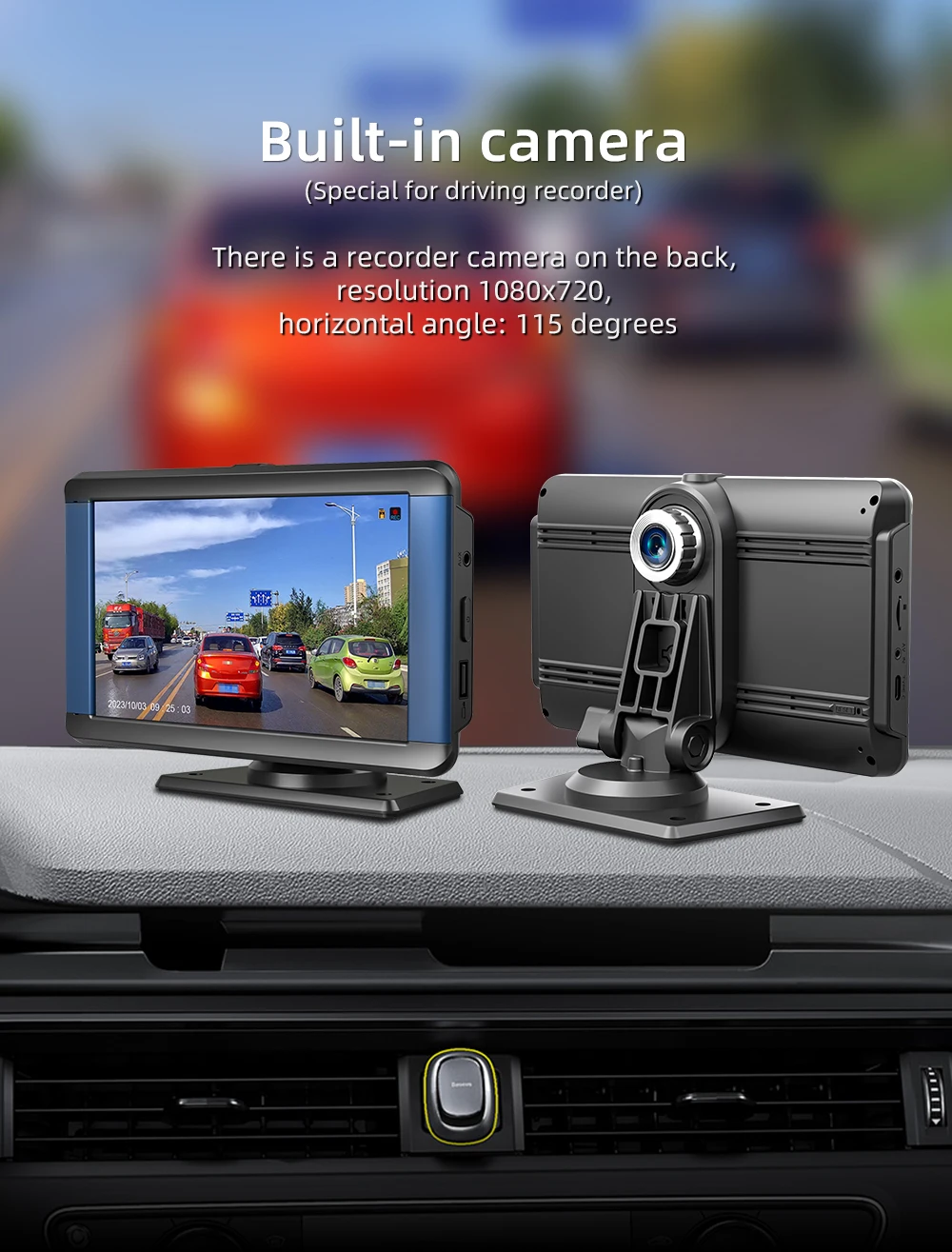 Black Tech Special Easiest Installation Car Dash Camera MP5 Player ...