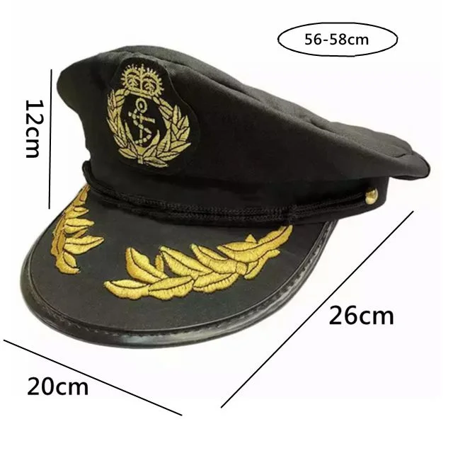 Wholesale Navy Captain Yacht Hat Sailor Uniform Cap Military Marine ...