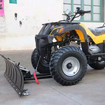 Quickly Clean The Ground Small Four-wheeled Snow Pusher Large Area Snow ...